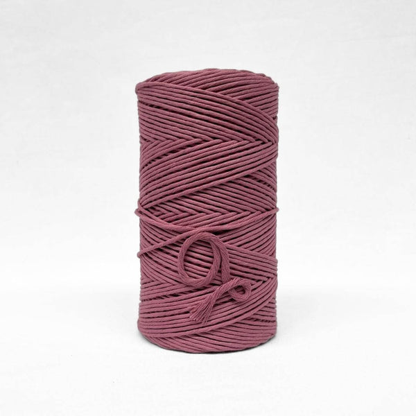 Recycled Luxe Macrame String // Plum Pink Cotton Cord - Mary Maker ...