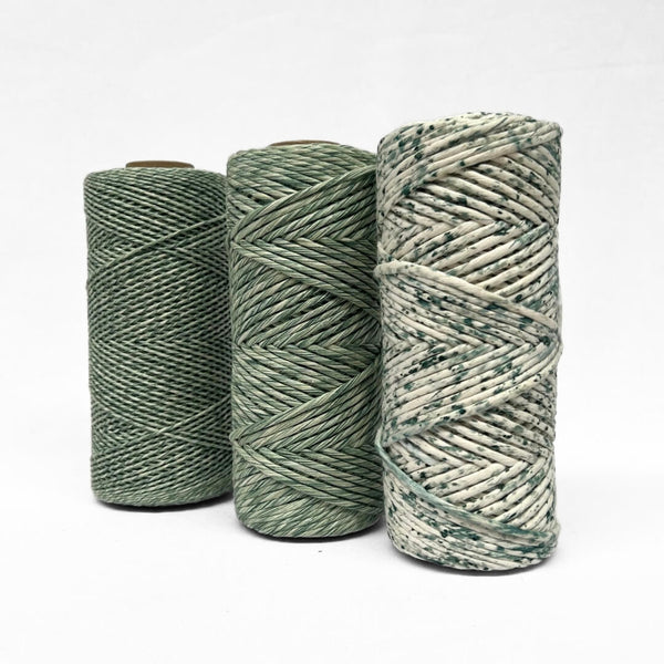Confetti Macrame String // Green Oasis Premium Cotton Cord - Mary Maker ...