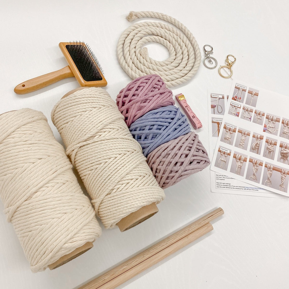 DIY Macrame Kits | Pattern & Supplies - Mary Maker Studio - Macrame ...